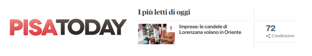 La cereria Graziani su PisaToday - Graziani